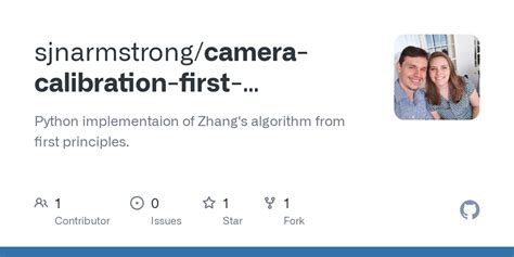 GitHub Sjnarmstrong Camera Calibration First Principles Python Implementaion Of Zhang S