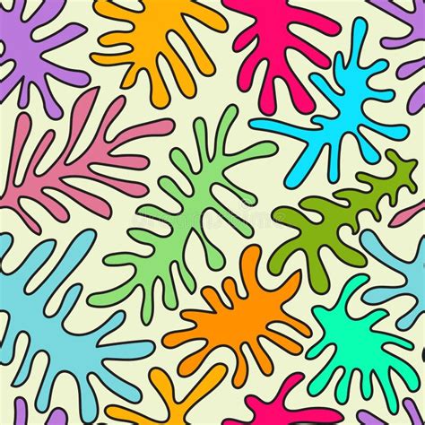A Colorful Vibrant Abstract Splat Pattern Stock Vector Illustration Of Bright Vibrant
