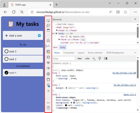 Inside The All New Microsoft Edge Devtools User Interface Windows 10 Forums