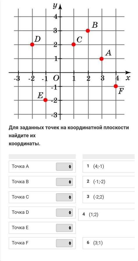 Для заданных точек на координатной плоскости найдите их координаты Школьные Знанияcom