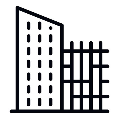 City Reconstruction Building Icon Outline Style 15239435 Vector Art At Vecteezy