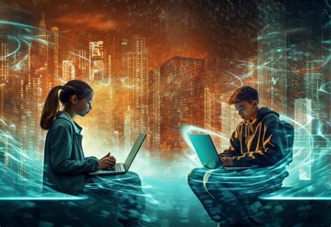premium ai image hackers working on laptop cybersecurity industry