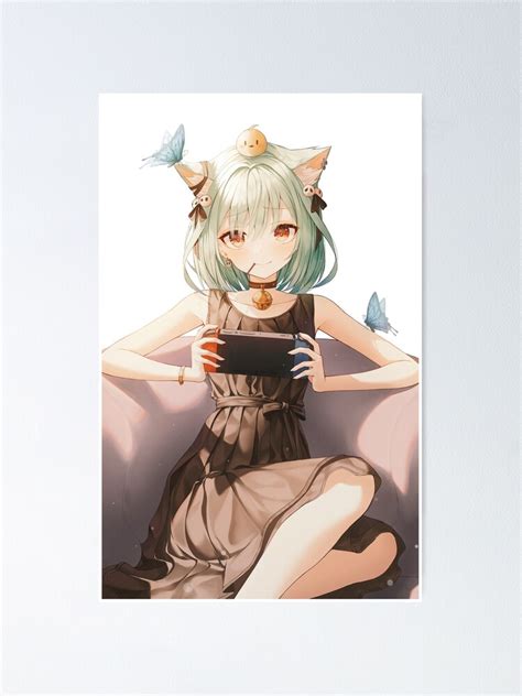 Cute Hentai Girl Poster For Sale By Mrkorecki Redbubble