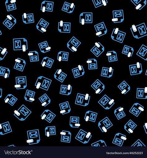 Line Eml File Document Download Eml Button Icon Vector Image