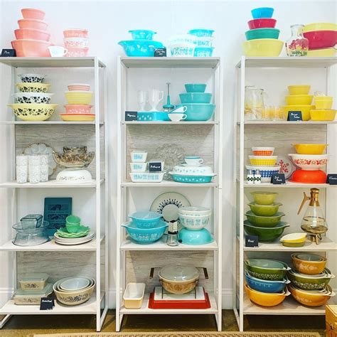 Vintage Pyrex Rainbow Display Goods Found In The Wild