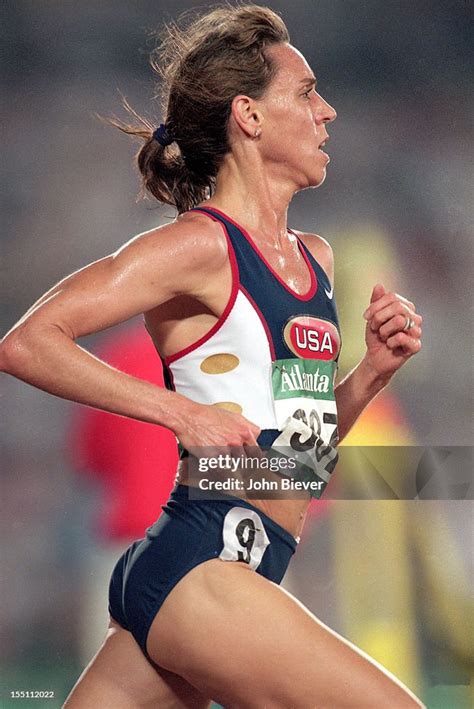 Usa Mary Decker Slaney In Action During Womenss 5000m Round 1 Heat
