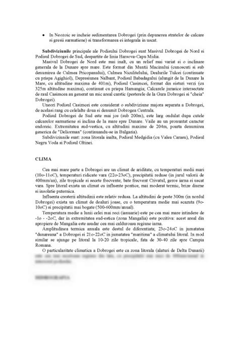 Referat Podișul Dobrogei 336742