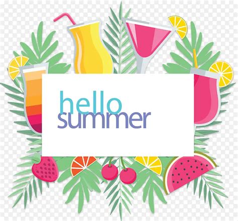 夏日美味果汁边框png图片素材下载图片编号8871735 Png素材网