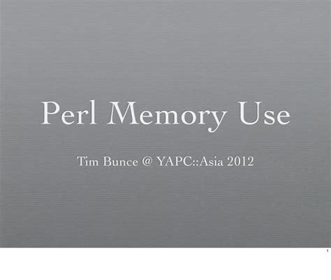 Perl Memory Use 201209 Ppt
