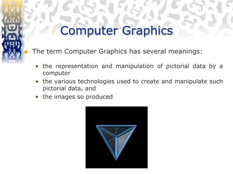 PPT Computer Graphics Image Processing Lecture 1 Introduction PowerPoint Presentation ID