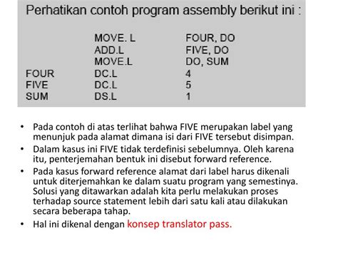 Ppt Element Dari Bahasa Pemrograman Assembler Powerpoint Presentation