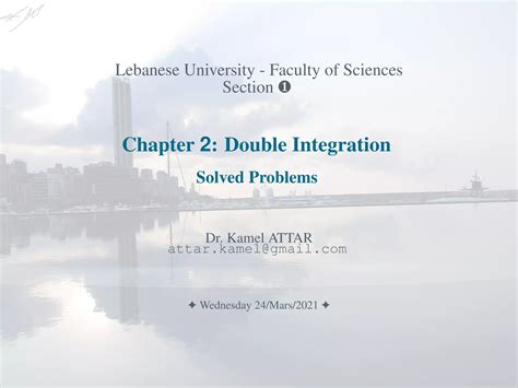 Solved Exercises Double Integration Ppt