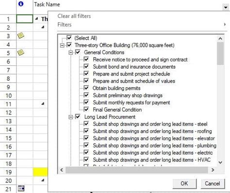 Autofilter Project Plan 365