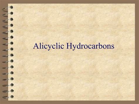 Naming Of Substituted Alicyclic Compounds Ppt