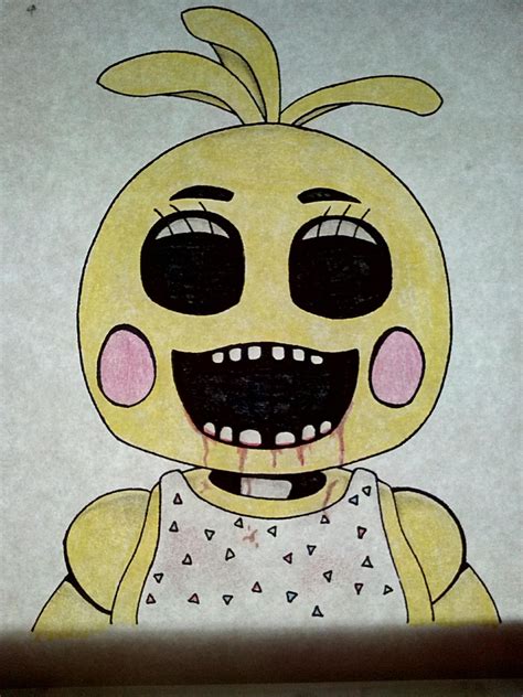 Toy Chica Drawing Rfivenightsatfreddys