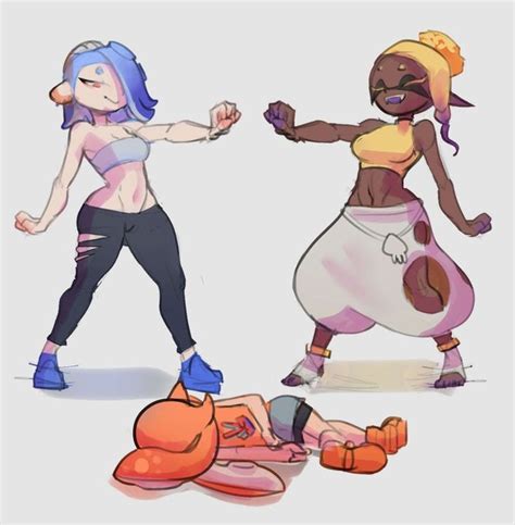 Shiver And Frye Meet A Fan Art By Dddoodles Splatoon Character Art