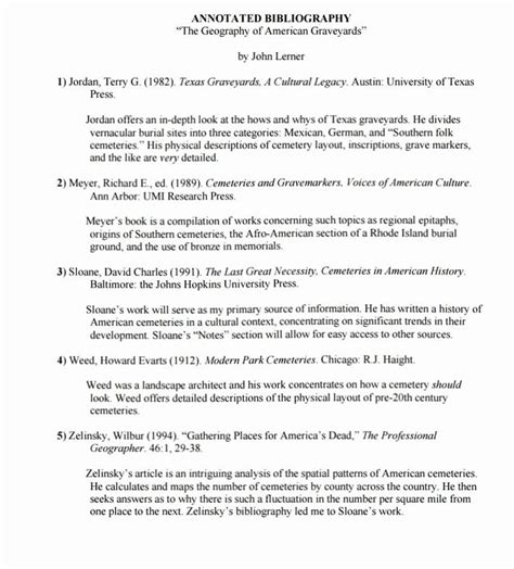 Sample Apa Annotated Bibliography Unique Annotated Bibliography Example Mla And … Annotated