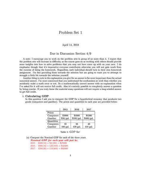 PS1 Solutions 2 Problem Set Solutions Problem Set 1 April 14 2018 Due In Discussion Section