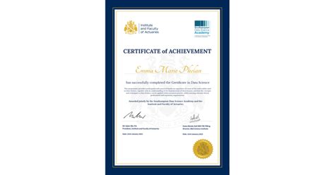 I Am Delighted To Have Received My Ifoa Certificate In Data Science
