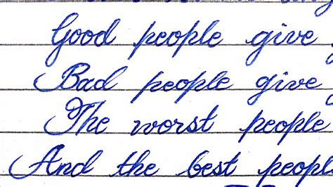Cursive Writing Style Ball Pen Calligraphy YouTube