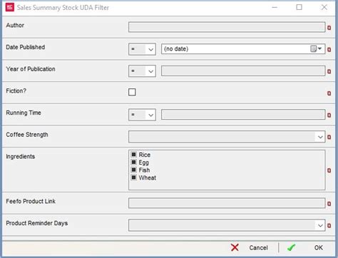How To Filter Stock User Defined Attributes Udas Khaos Control Support