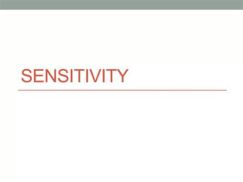 Sensitivity Pptx