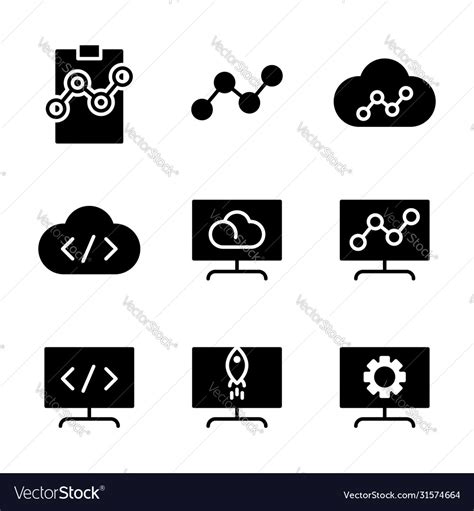 Basic Search Engine Optimization Icon Include Vector Image