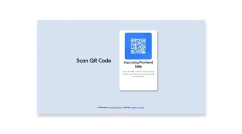 Frontend Mentor Responsive Qr Code Page Mobile Frist Using Html Css