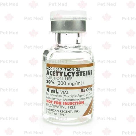 Acetylcysteine Affordable Pet Meds Us Delivery