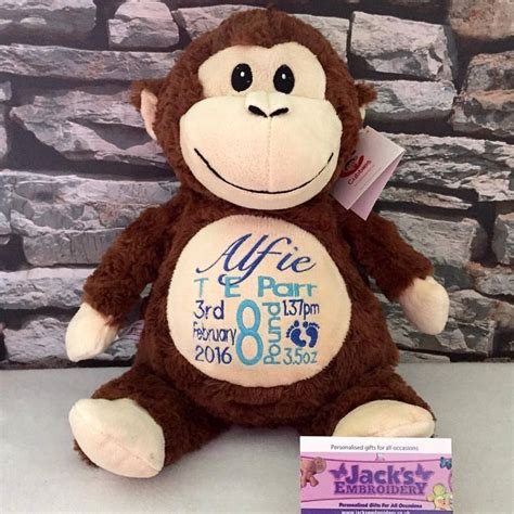 Monkey Cubbie Jacks Embroidery