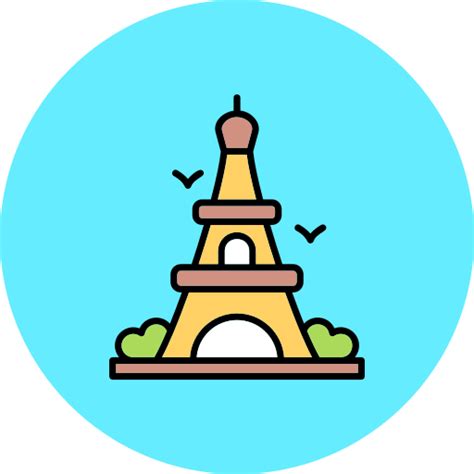 Eiffel Tower Generic Color Lineal Color Icon