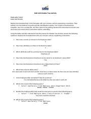 DAD Module Two Activity Answering SQL Questions With Course Hero