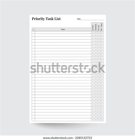 Priority Task Listpriority Matrixpriority Plannerpriority
