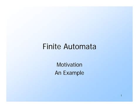 non deterministic finite automata in detail pdf