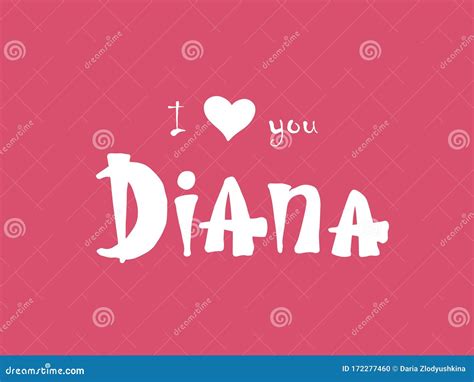 Diana Woman`s Name Stock Illustration Illustration Of Birthday
