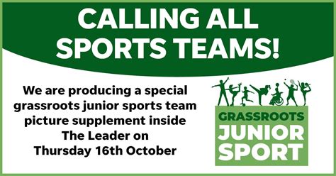 Leader Send Your Photographs With Team Names And Town To Promotions