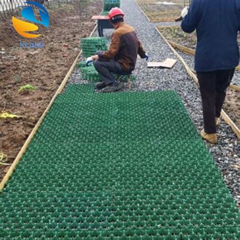 Grass Planting Grid Parking Lot Greening Grass Planting Grid Parking
