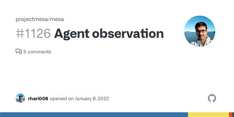 agent observation · issue 1126 · projectmesa mesa · github