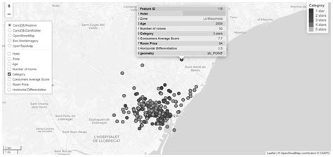 Hotel Sample Geolocation By Hotel Category Source Own Elaboration
