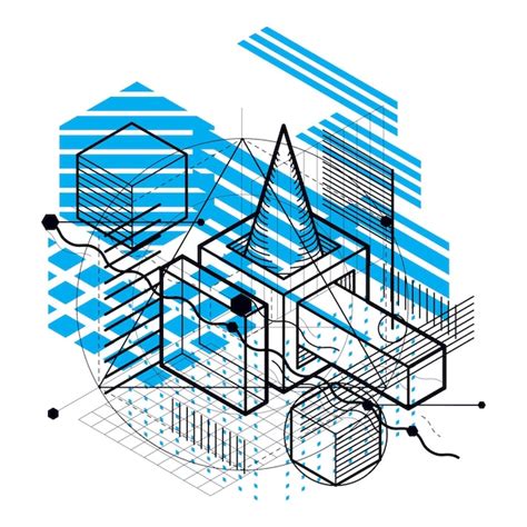 Premium Vector Abstract Background With Isometric Lines Vector