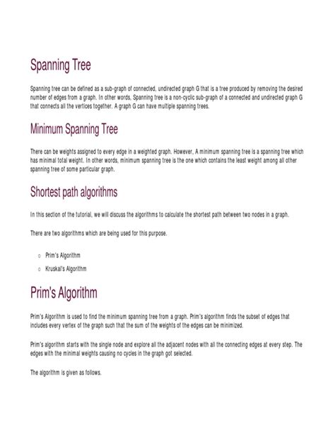 Mca Spanning Tree Code 212 Pdf Vertex Graph Theory Algorithms And Data Structures