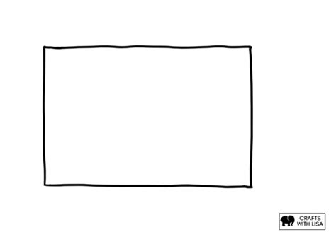 Rectangle Shape Coloring Page Crafts With Lisa