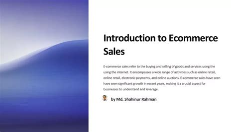 Ppt Introduction To Ecommerce Sales Powerpoint Presentation Free