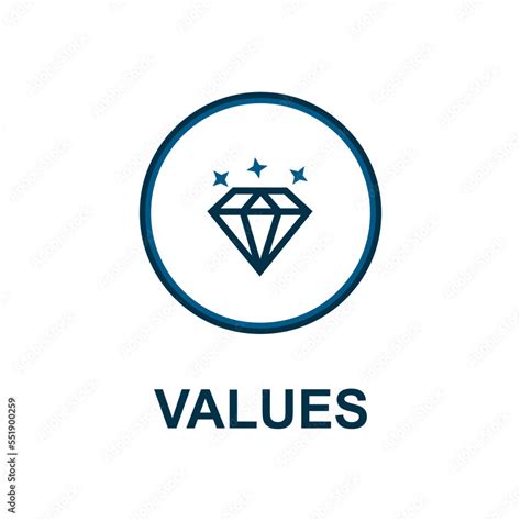 Values Icon Web Icon Values Isolated On White Background Values