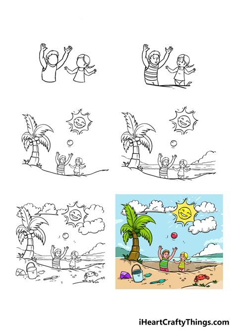 How To Draw Summer Step By Step
