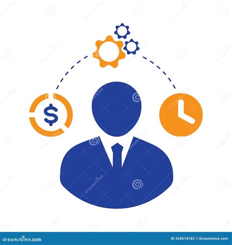 Business Management Icon Stock Vector Illustration Of Leader 269614182