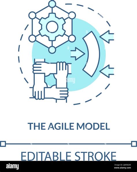 Agile Model Turquoise Concept Icon Stock Vector Image And Art Alamy