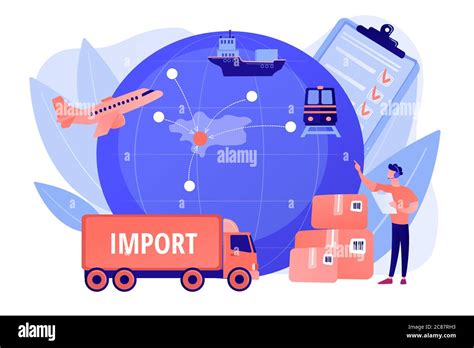 Export Control Concept Vector Illustration Stock Vector Image And Art Alamy