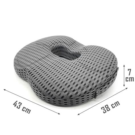 Ортопедична възглавница за седалка изработена от мемори пяна максимално тегло 100 кг шарка