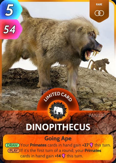 Dinopithecus Cards The Universe And Everything Wiki Fandom